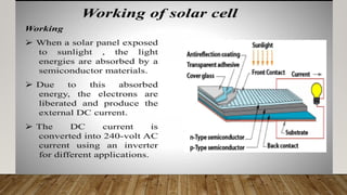 A presentation on solar cell and its construction | PPT