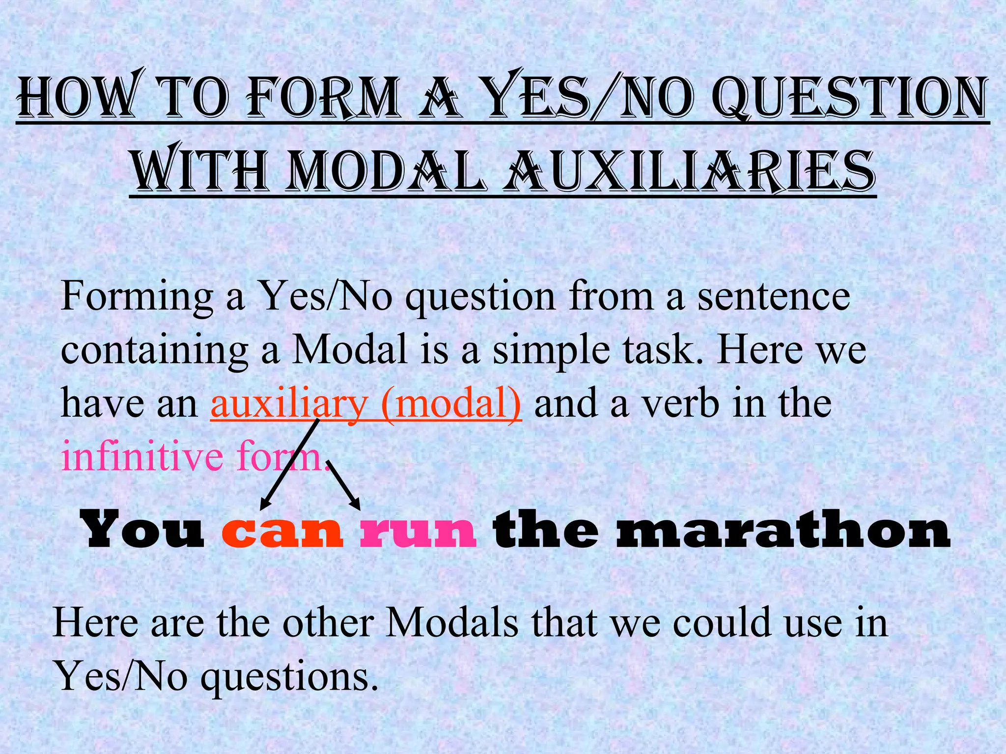 Yes no questions | PPT