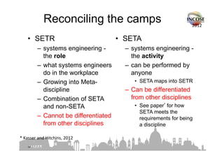 Yes systems engineering, you are a discipline | PPT