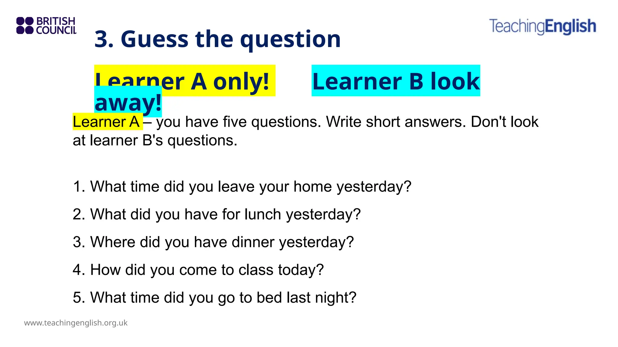 Yesterday_presentation_simple_past tense | PPTX
