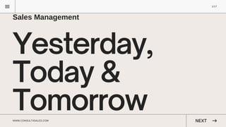 Yesterday , Today and Tomorrow in Sales Management | PDF | Business ...