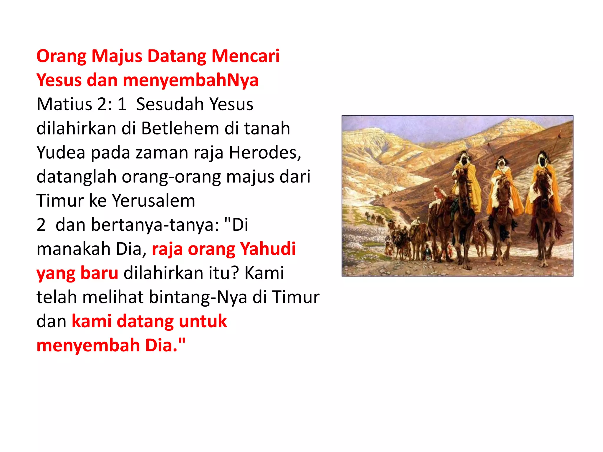 Yesus datang sebagai raja | PPTX