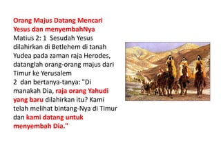 Yesus datang sebagai raja | PPTX