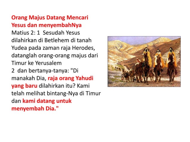 Yesus datang sebagai raja | PPT