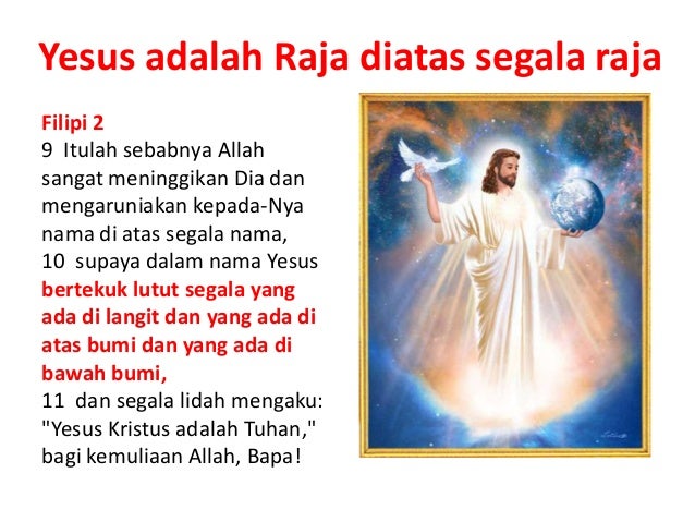 Yesus datang sebagai raja