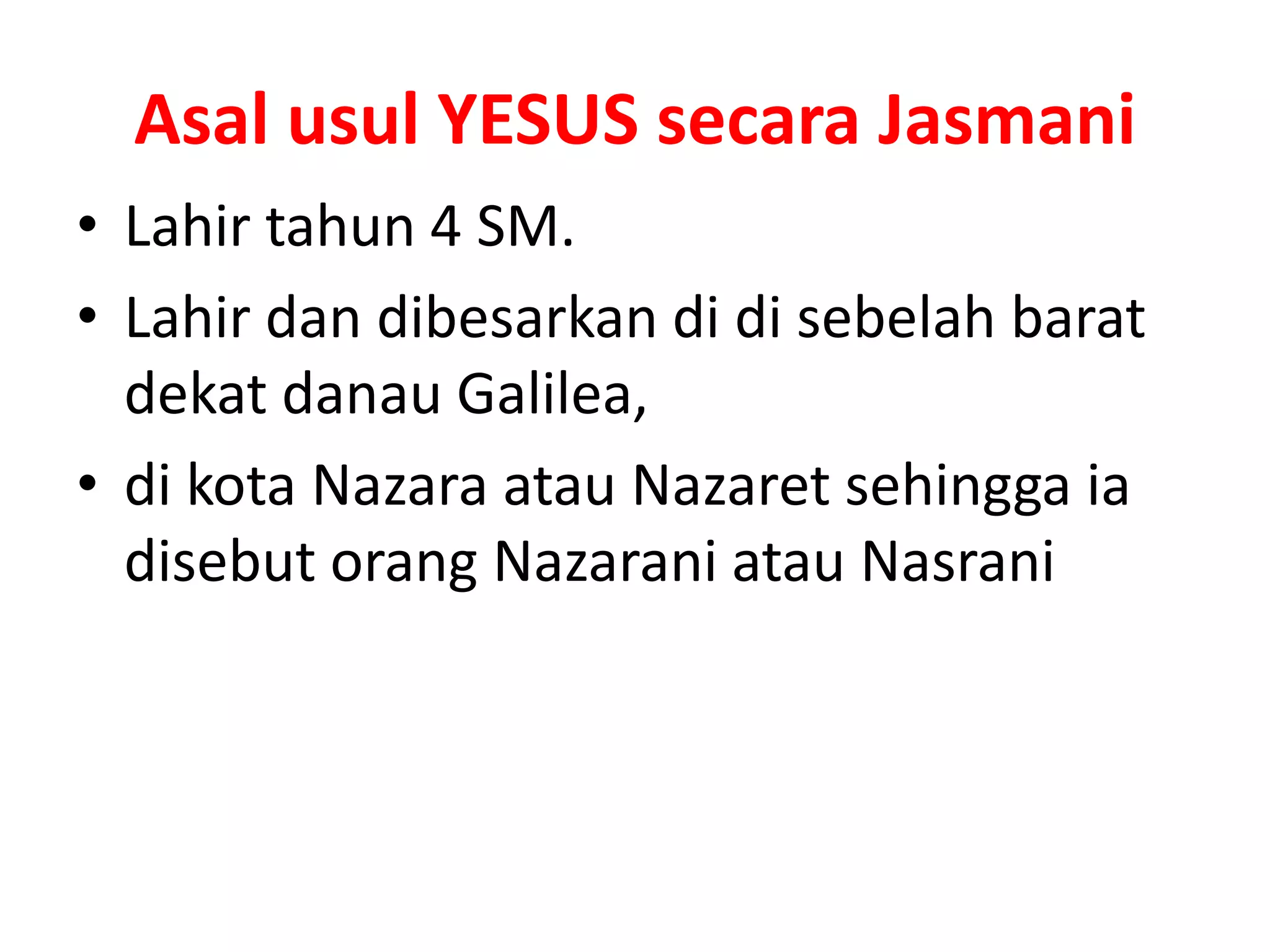 Yesus kristus | PPTX