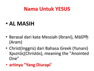 Yesus kristus | PPTX