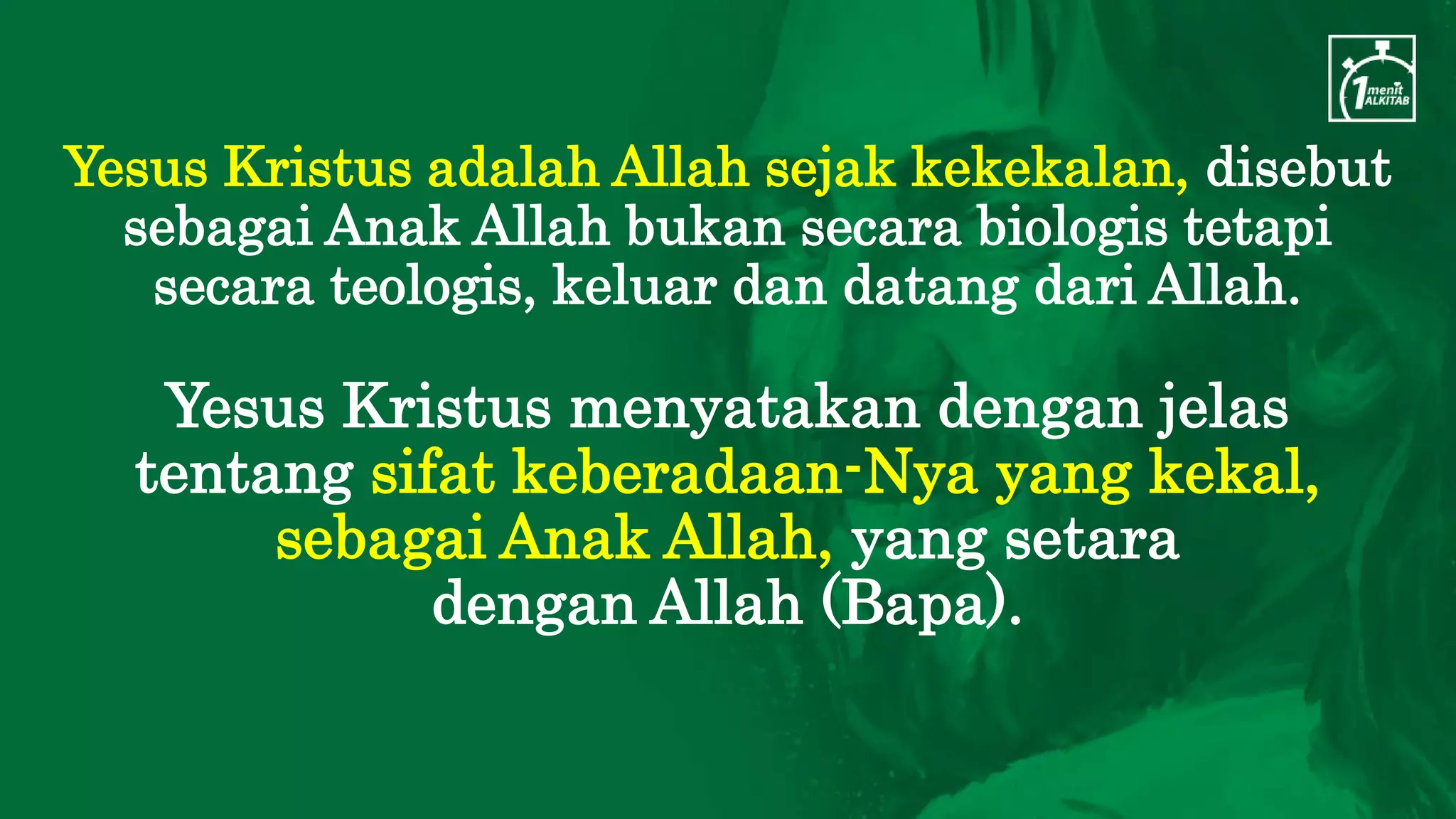 Yesus Kristus adalah bukan Anak Allah benarkah.pptx