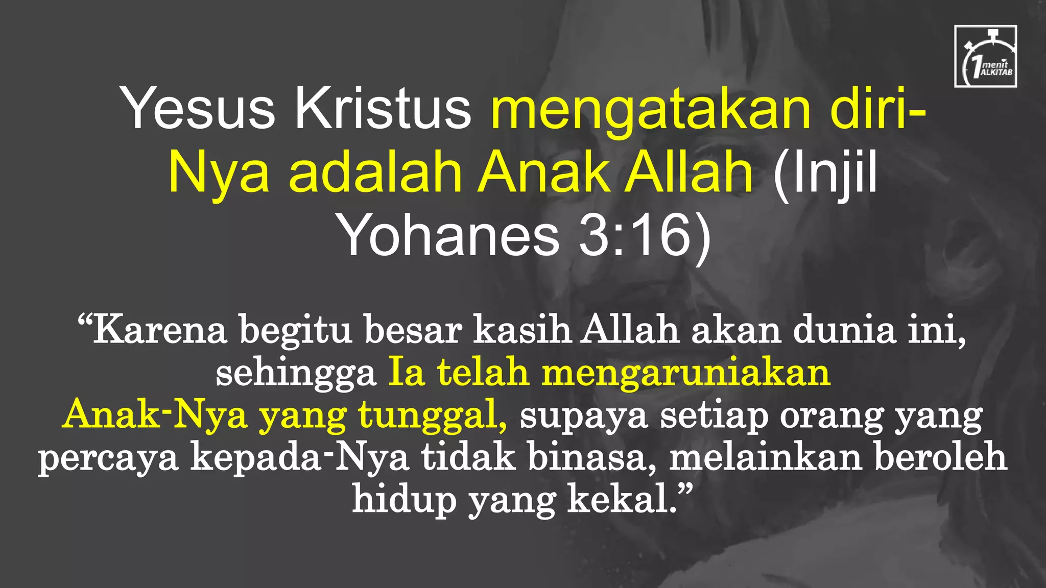 Yesus Kristus adalah bukan Anak Allah benarkah.pptx