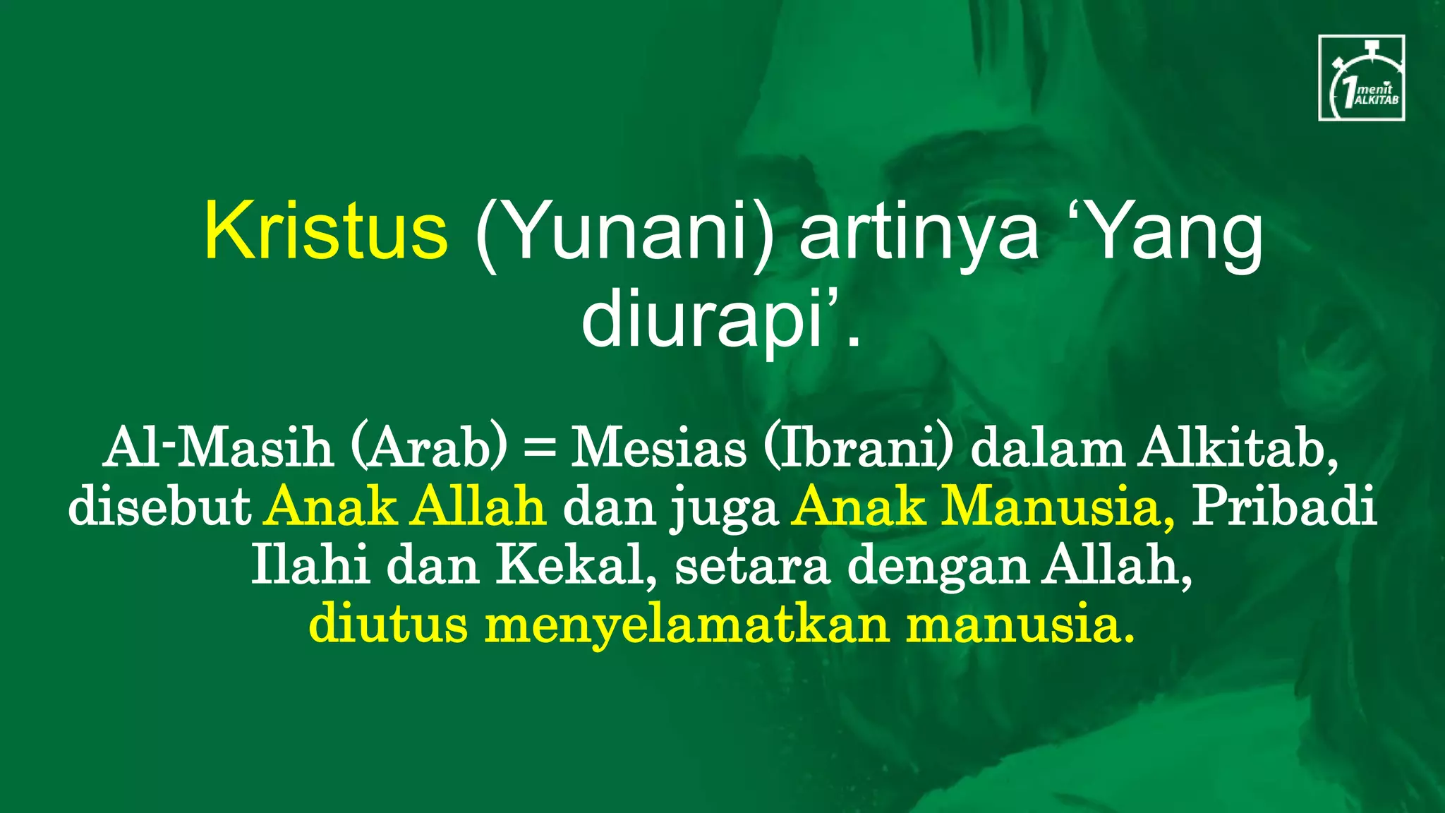 Yesus Kristus adalah bukan Anak Allah benarkah.pptx