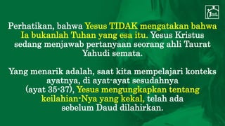 Yesus Kristus adalah bukan Anak Allah benarkah.pptx