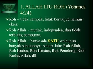 DOKTRIN: YESUS KRISTUS ADALAH GAMBAR ALLAH YANG TIDAK KELIHATAN.ppt