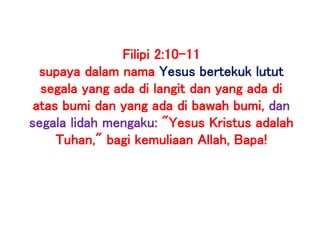 Yesuslah pusat segalanya | PPTX