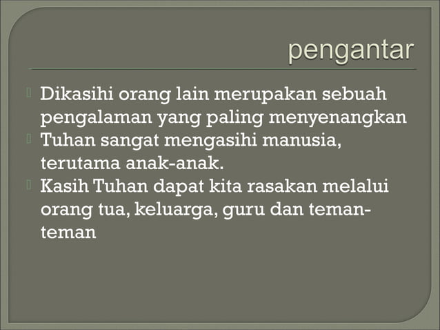 Yesus mengasihi anak anak | PPT