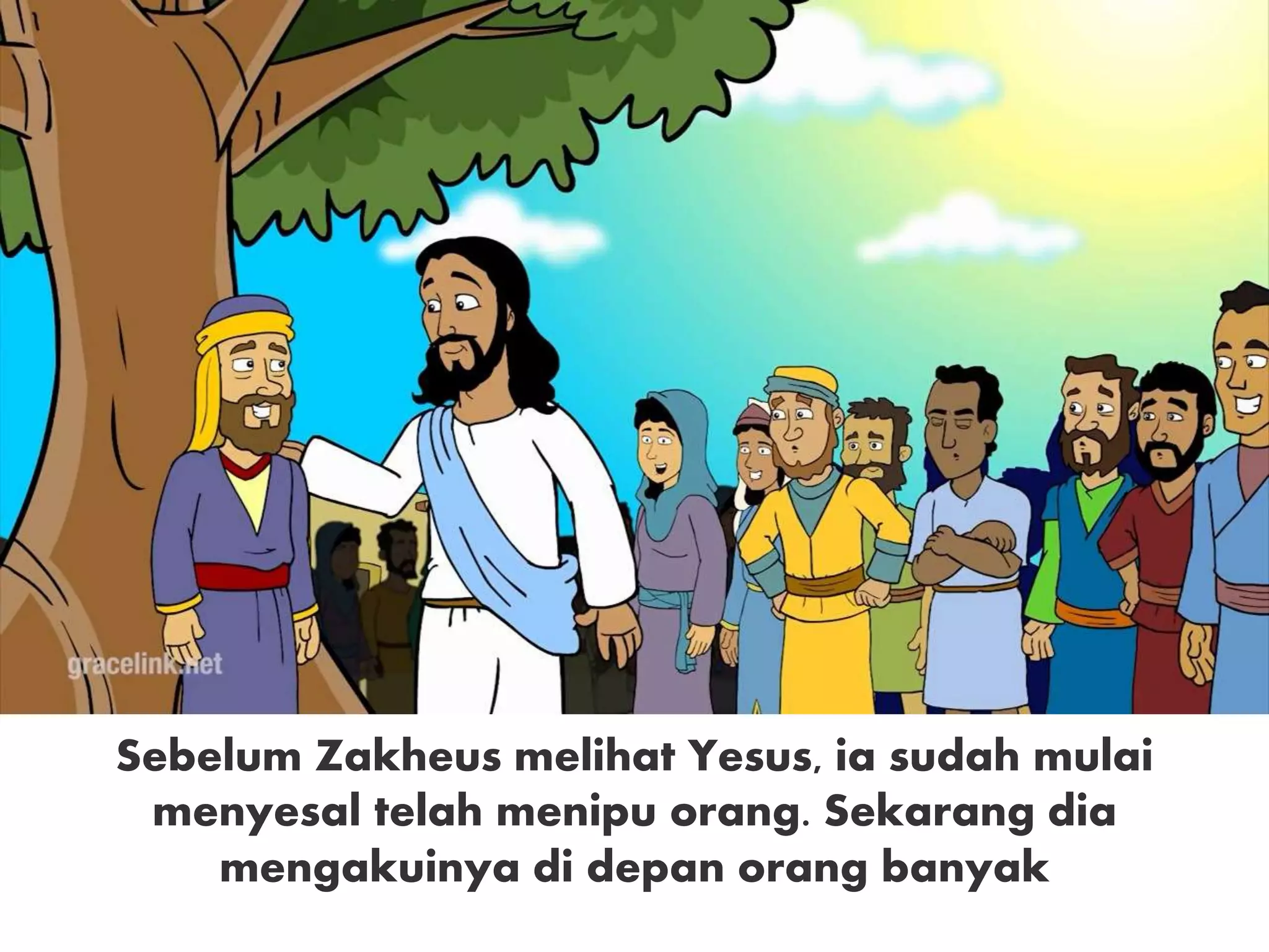 Yesus Menumpang di Rumah Zakheus | PPT