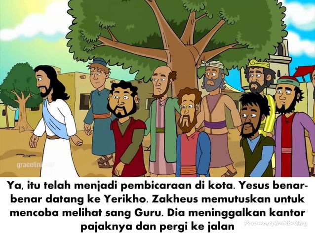 Yesus Menumpang di Rumah Zakheus | PPT