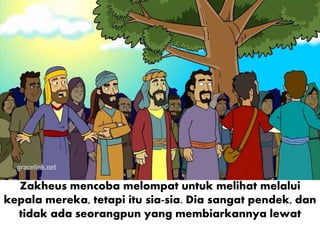 Yesus Menumpang di Rumah Zakheus | PPT