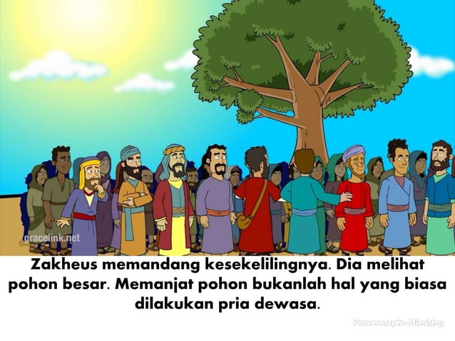 Yesus Menumpang di Rumah Zakheus | PPT