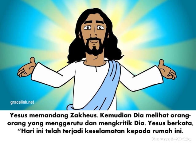 Yesus Menumpang di Rumah Zakheus | PPT