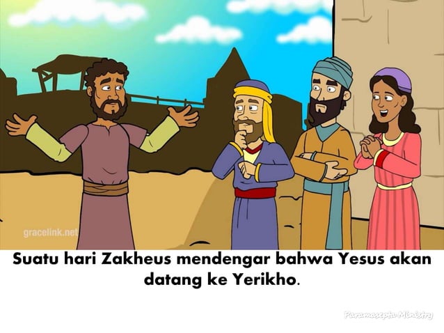 Yesus Menumpang di Rumah Zakheus | PPT