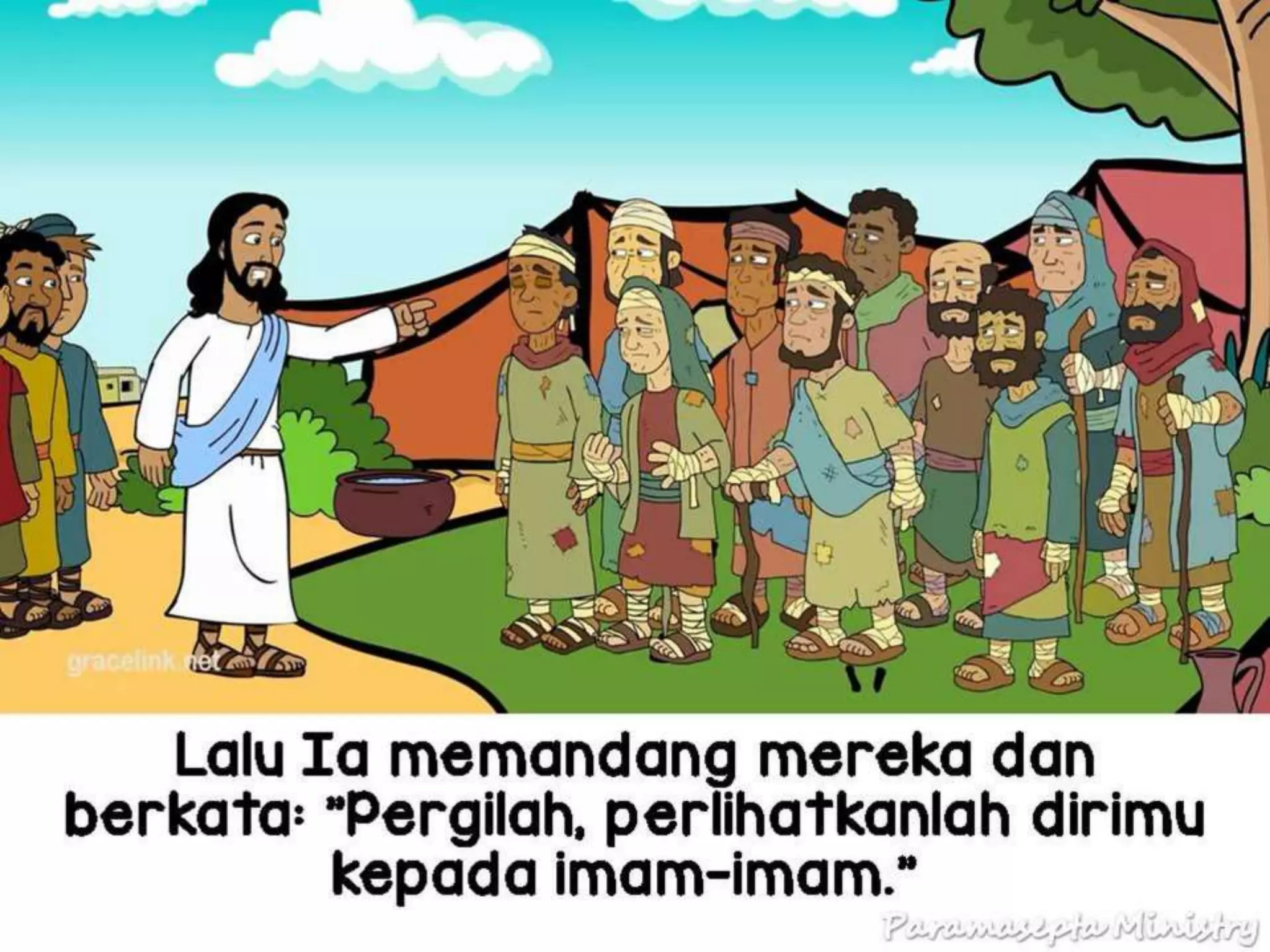 Yesus menyembuhkan 10 orang kusta | PPT