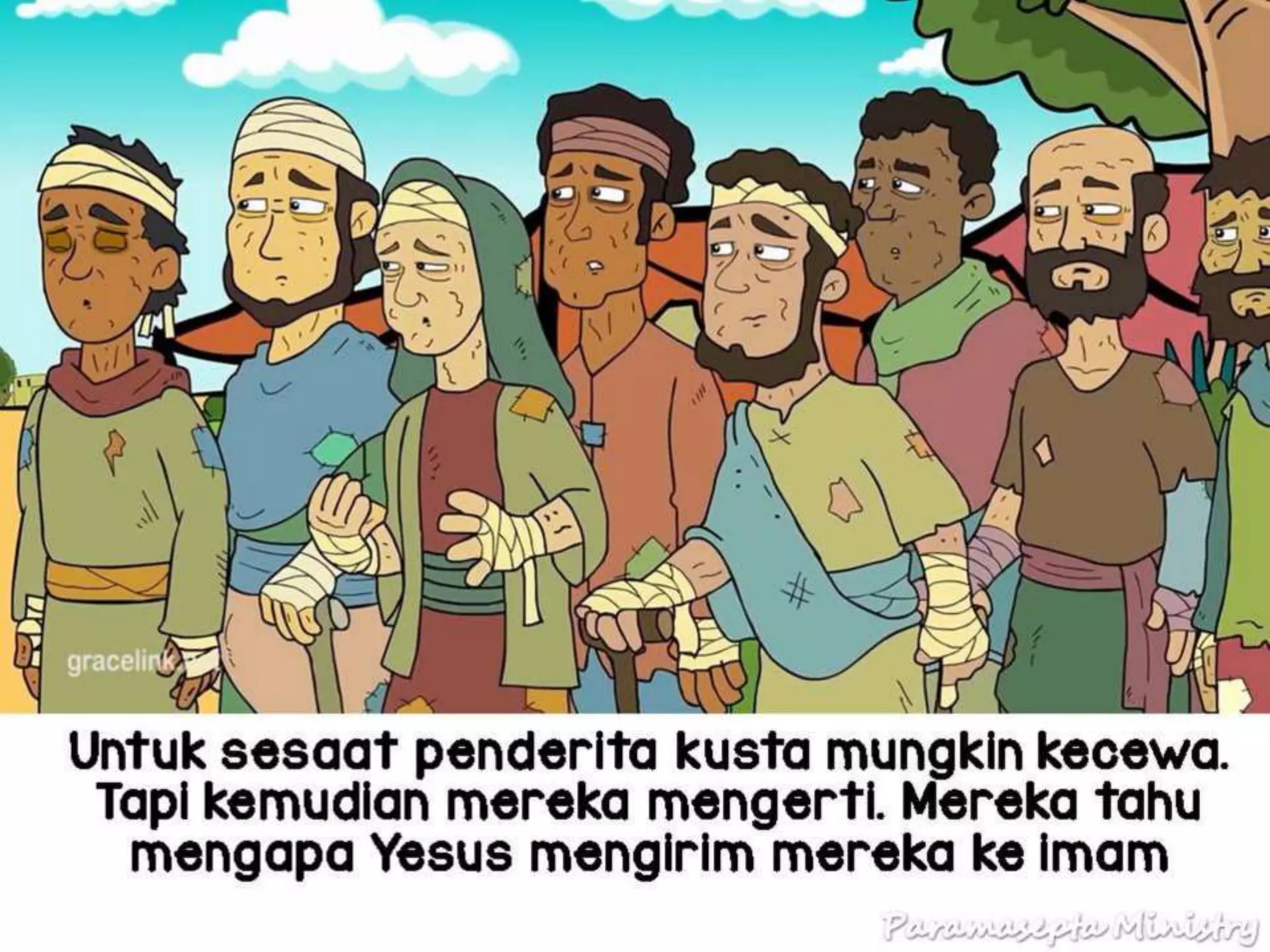 Yesus menyembuhkan 10 orang kusta | PPTX