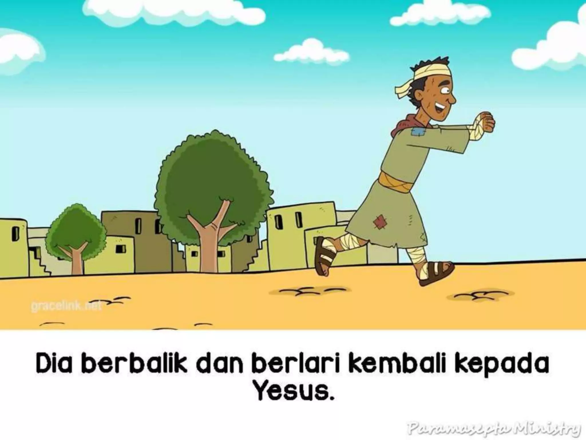 Yesus menyembuhkan 10 orang kusta | PPTX