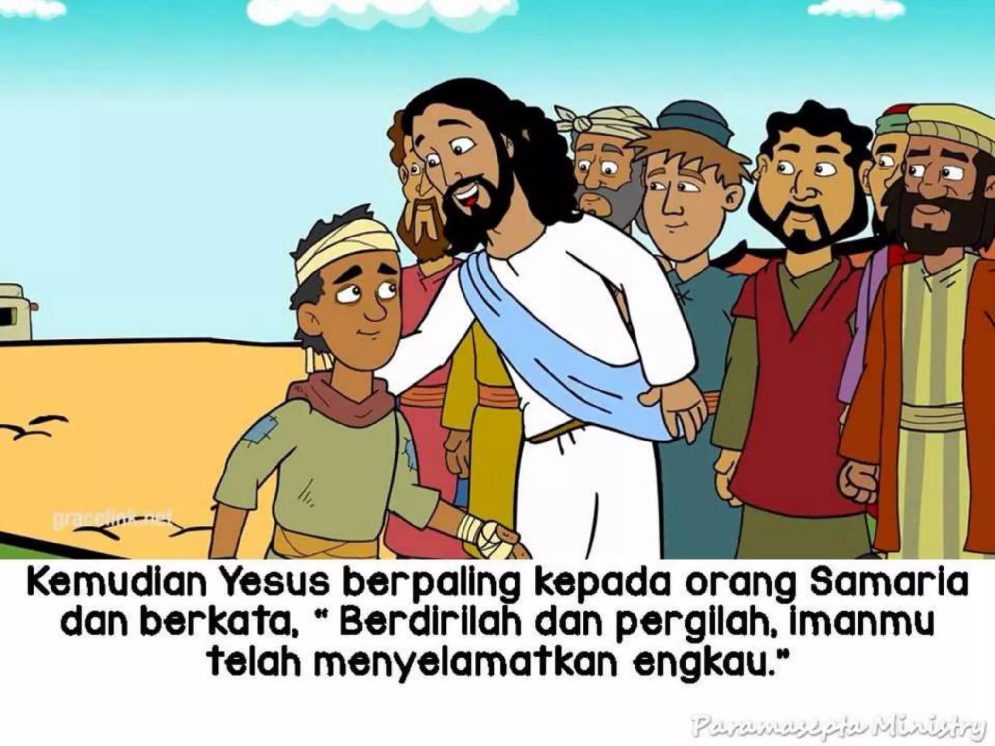 Yesus menyembuhkan 10 orang kusta | PPTX
