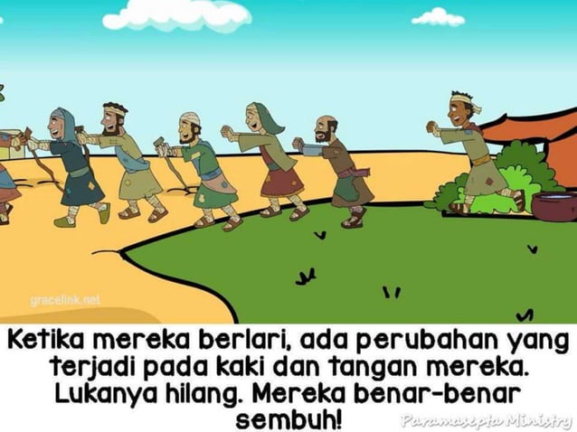 Yesus menyembuhkan 10 orang kusta | PPTX