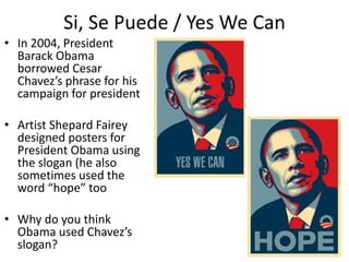 Yes we can cesar chavez ppt | PPTX