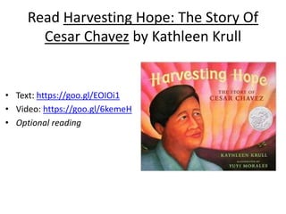 Yes We Can Cesar Chavez and Barack Obama Digital Portrait | PPTX