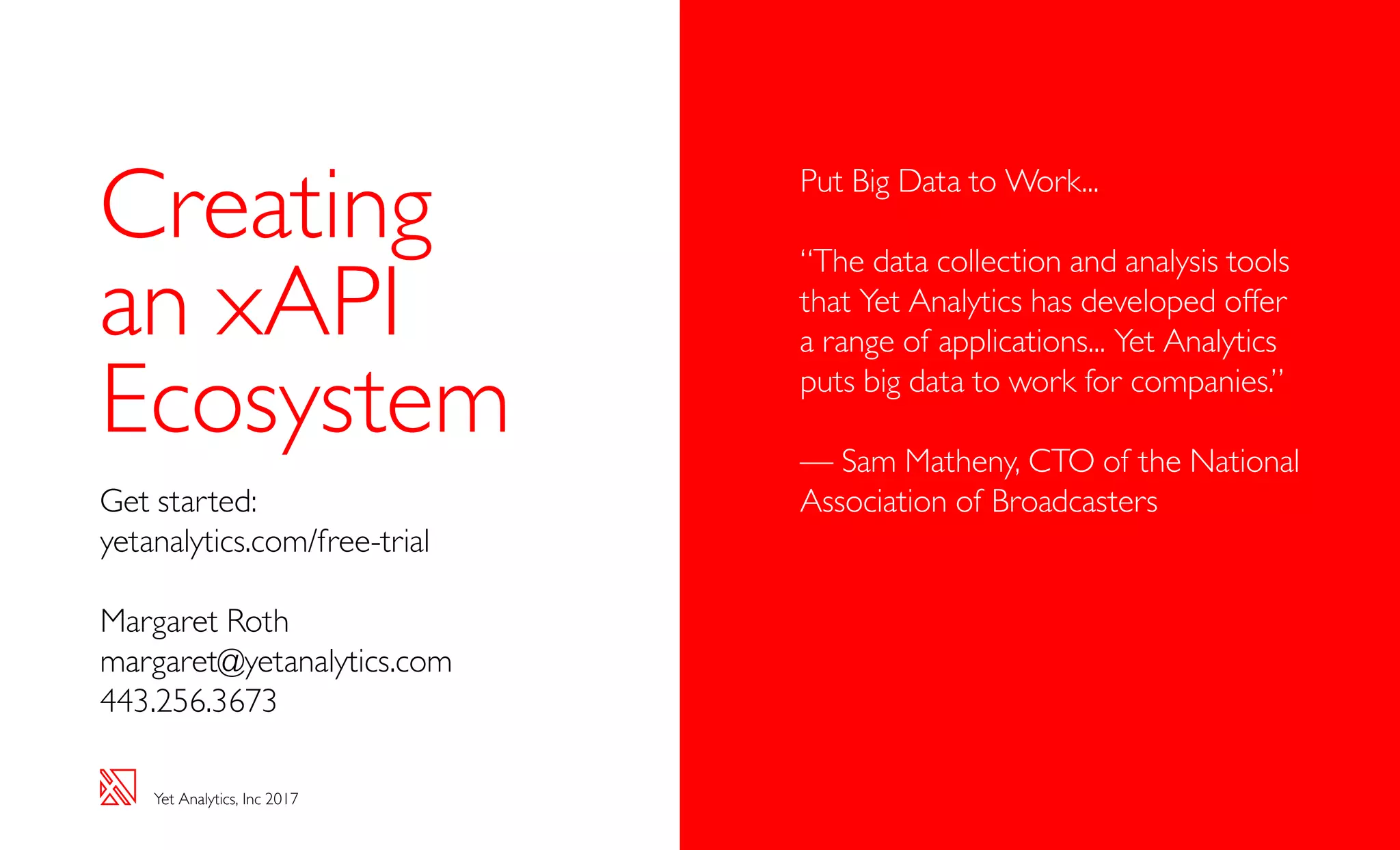 Creating an xAPI Ecosystem | PPT