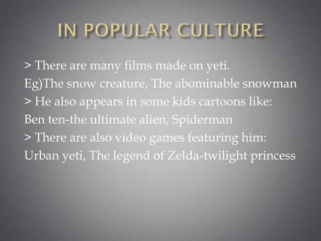 Yeti | PPTX
