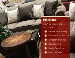Yetzer's Home Furnishings and Floor Coverings | PDF