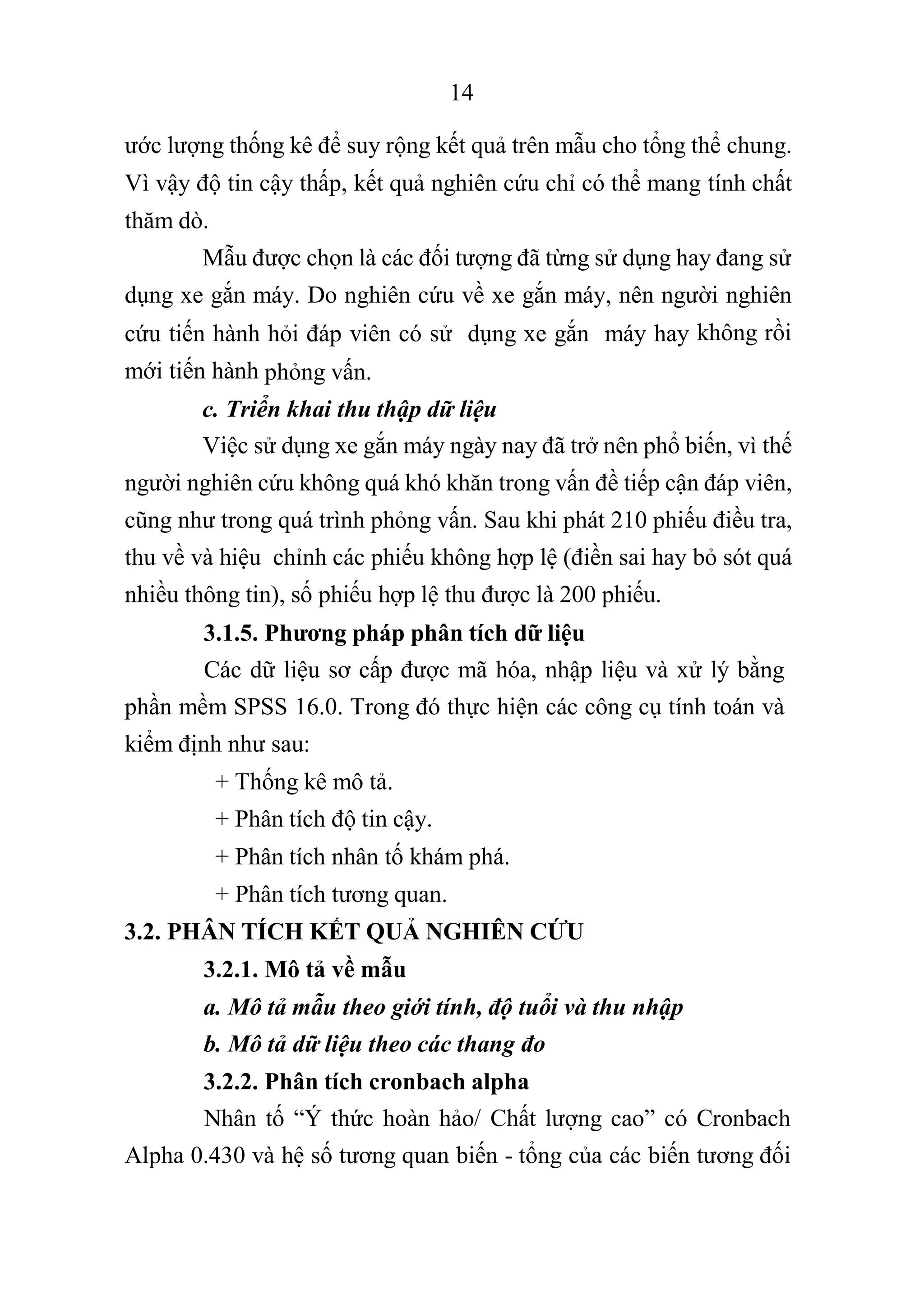 Nghiên cứu các nhân tố ảnh hưởng đến quyết định lựa chọn sản phẩm xe gắn máy của người tiêu dùng ...
