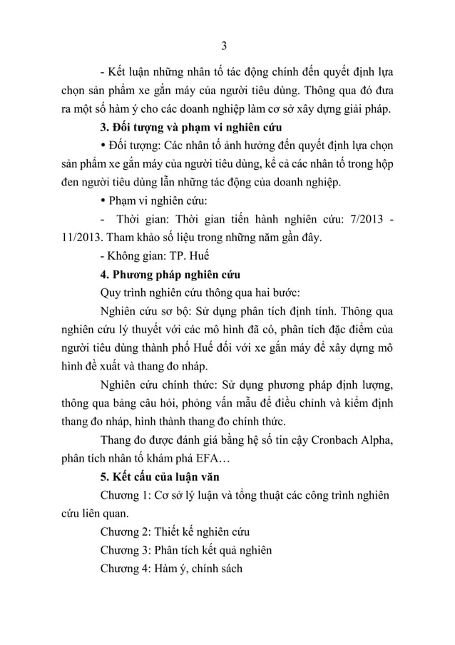 Nghiên cứu các nhân tố ảnh hưởng đến quyết định lựa chọn sản phẩm xe gắn máy của người tiêu dùng ...