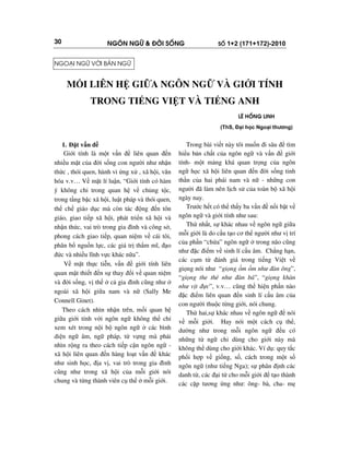 Yeu to gioi tinh trong giao tiep | PDF