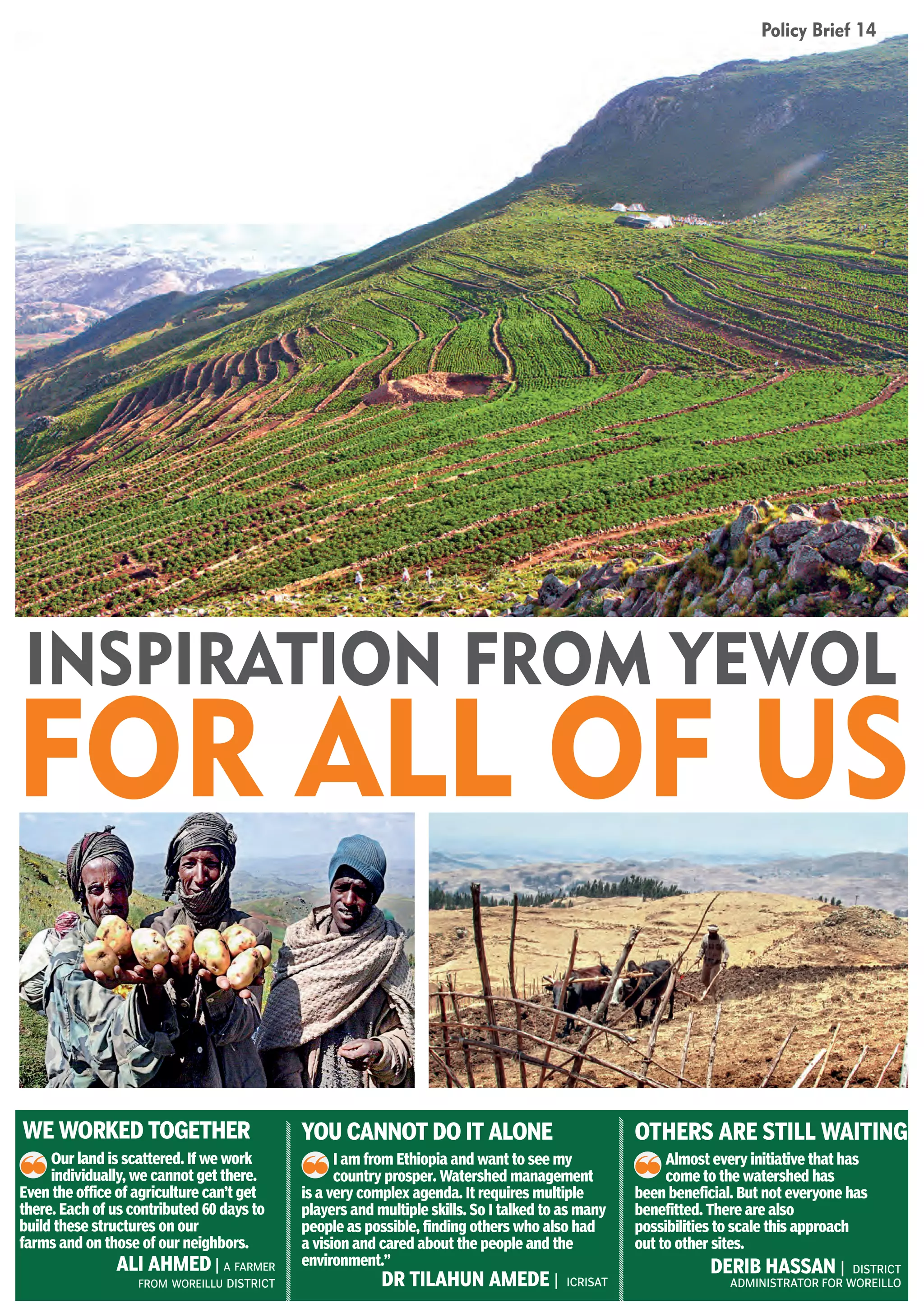 Inspiration from Yewol for all of us (ICRISAT Policy Brief 14) | PDF