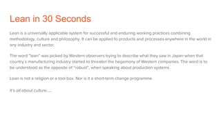 Lean | PPTX | Manufacturing Industry | Industries