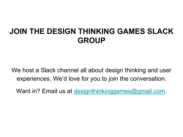 Design Thinking Games EP02 | PPT