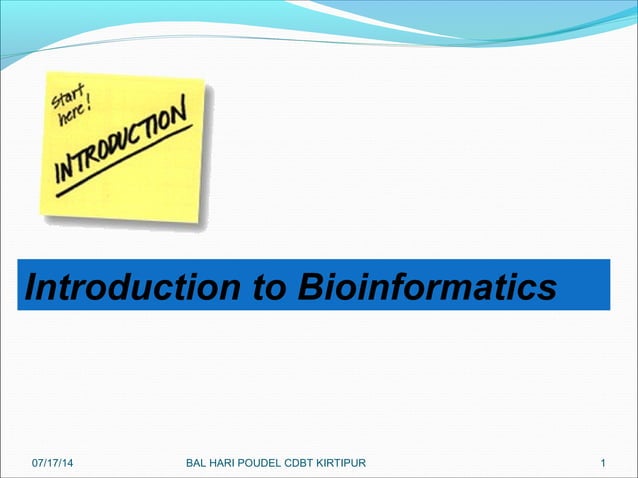 1.bioinformatics introduction 32.03.2071
