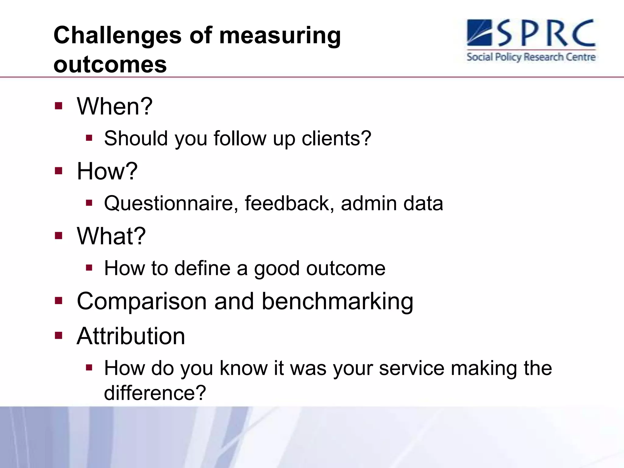 The Importance of Measuring Outcomes | PPT