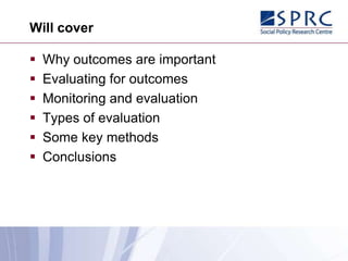 The Importance of Measuring Outcomes | PPTX