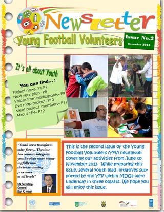 Young Football Volunteers : Newsletter #2 (ENG) | PDF