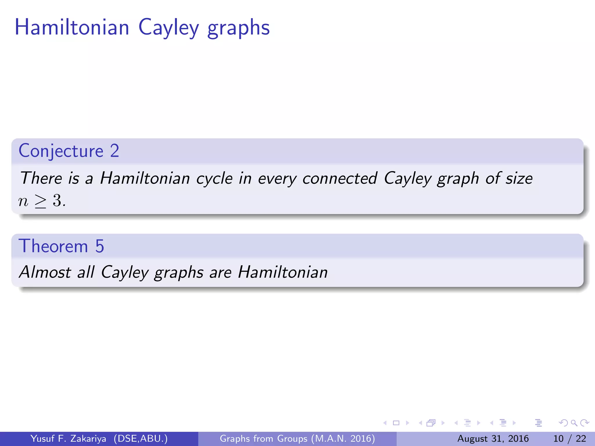 Graphs from Finite Groups: An Overview | PDF | Physics | Science