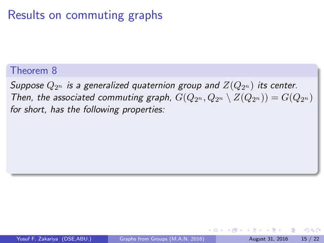 Graphs From Finite Groups An Overview Pdf Physics Science