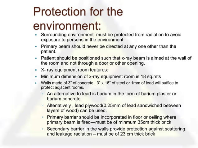 Radiation protection and dosimetry in dental radiology | PPTX | Dental ...