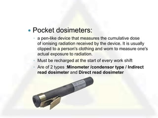 Radiation protection and dosimetry in dental radiology | PPTX