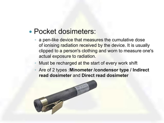 Radiation protection and dosimetry in dental radiology | PPTX | Dental ...
