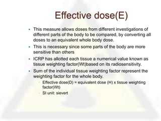 Radiation protection and dosimetry in dental radiology | PPTX